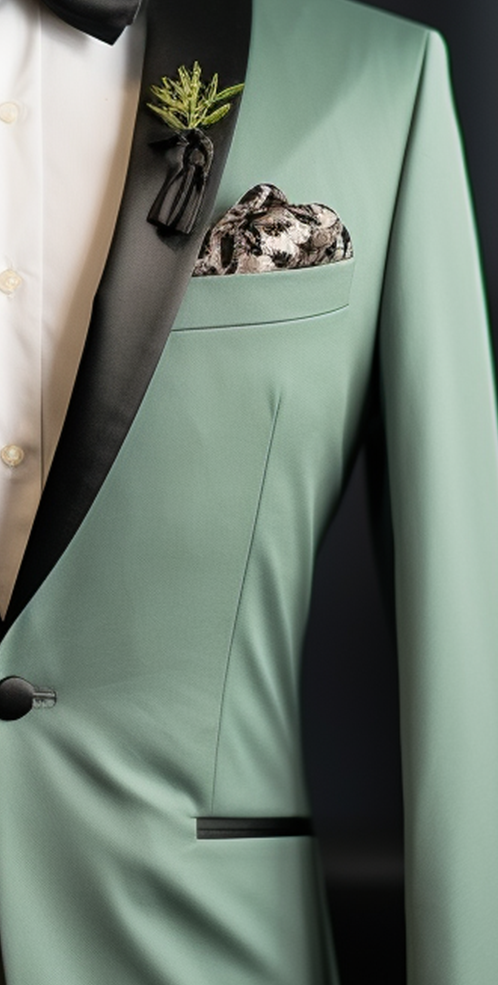 Sophisticated Sage Green Tuxedo for Men – VARDO