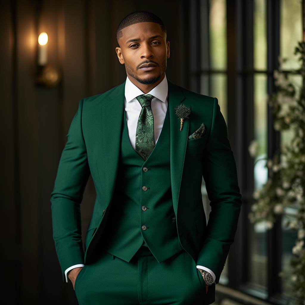 Emerald Green Wedding and Business Three Piece Suit for Men - Bold, Ve ...
